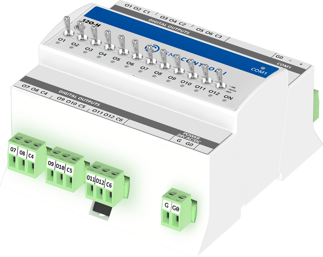 iSMA-B-12O-H MAX IO mit 12DO | alvasys automation ag