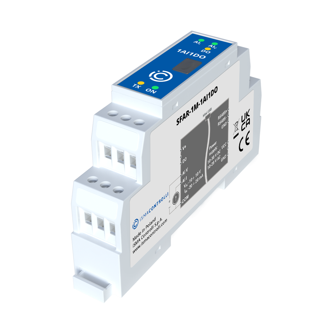 IO-Modul: 1× AI, 1× DO, RS485 | alvasys automation ag